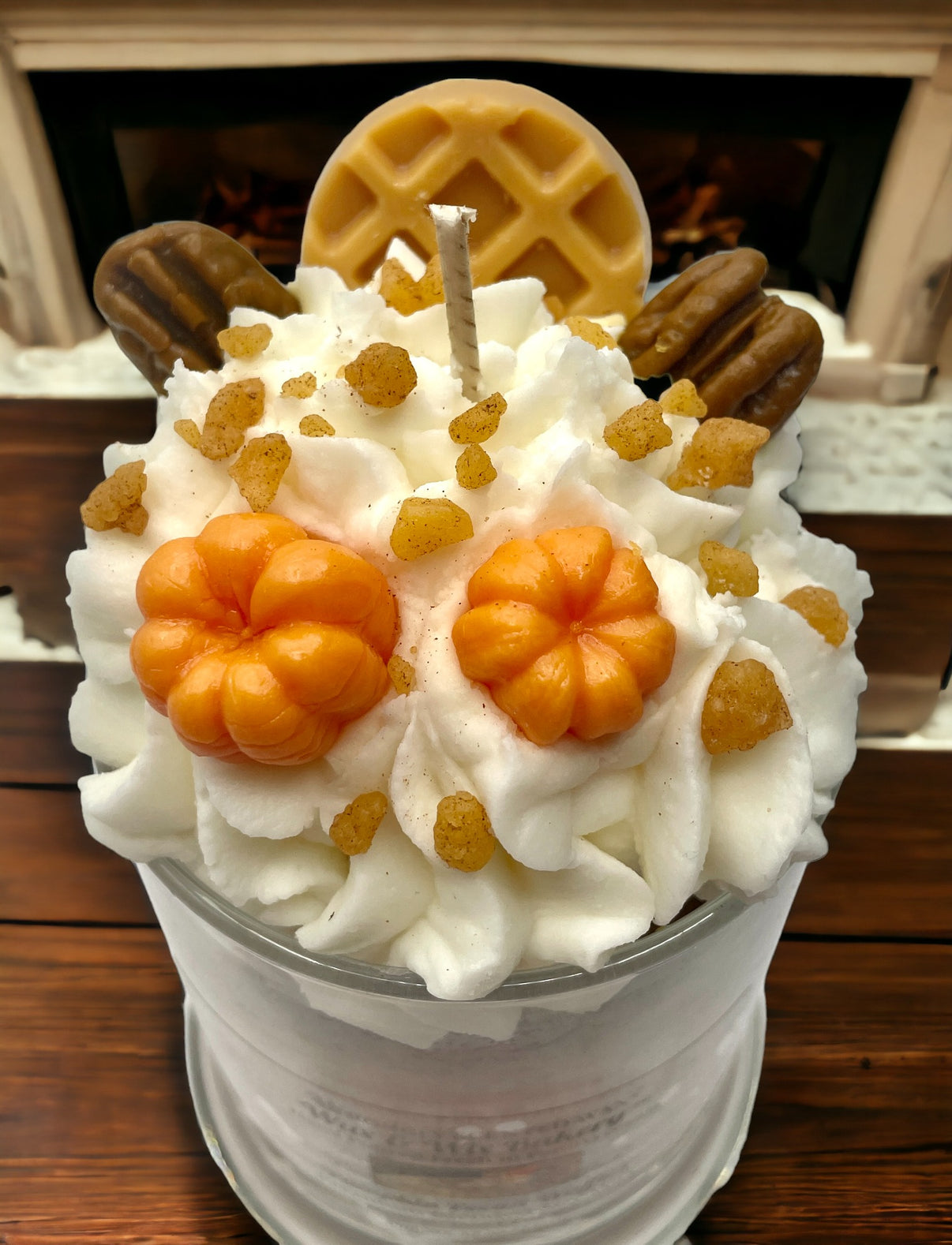 Pumpkin Pecan Waffles Candle. Large 13oz. Soy Candle/Strong Scented/Gi